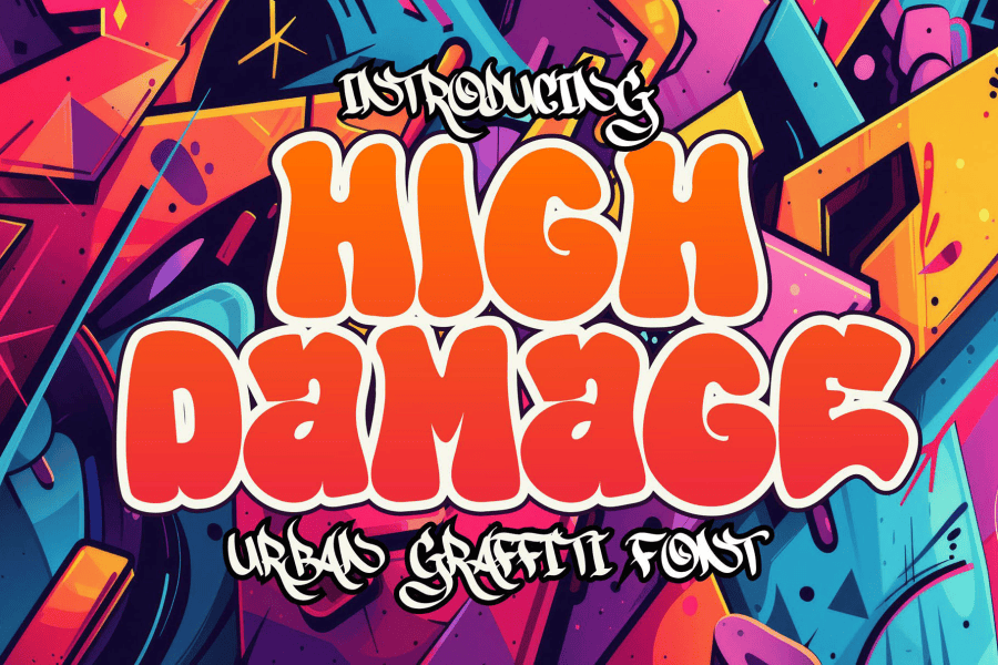 High Damage Font Family · 1001 Fonts
