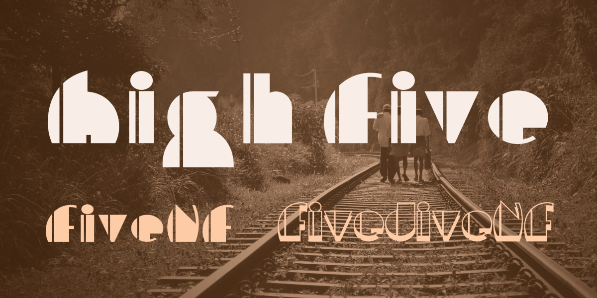 High Five Font Family · 1001 Fonts