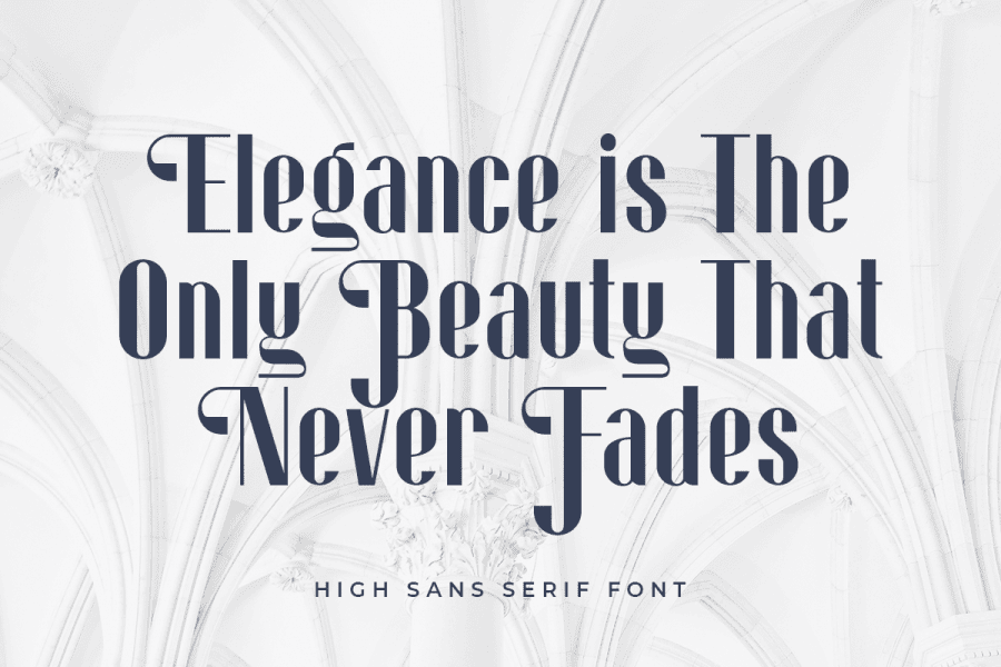 High Sans Serif Font · 1001 Fonts