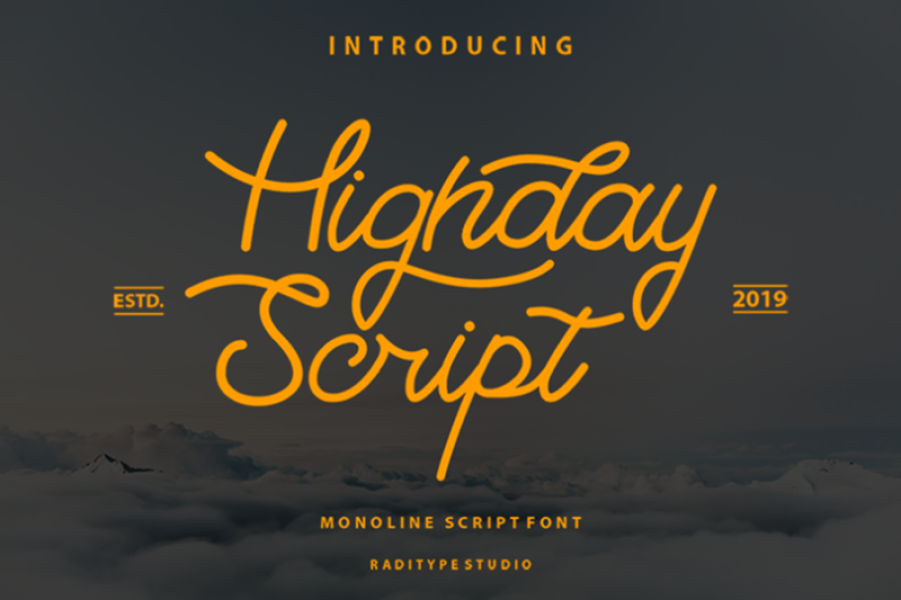 Highday Script Font · 1001 Fonts
