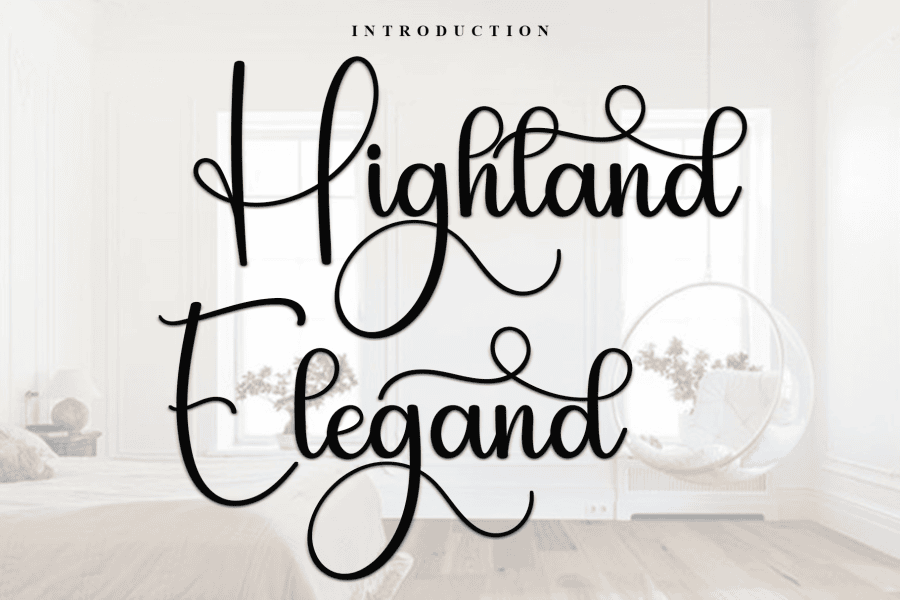 Highland Elegand Font · 1001 Fonts