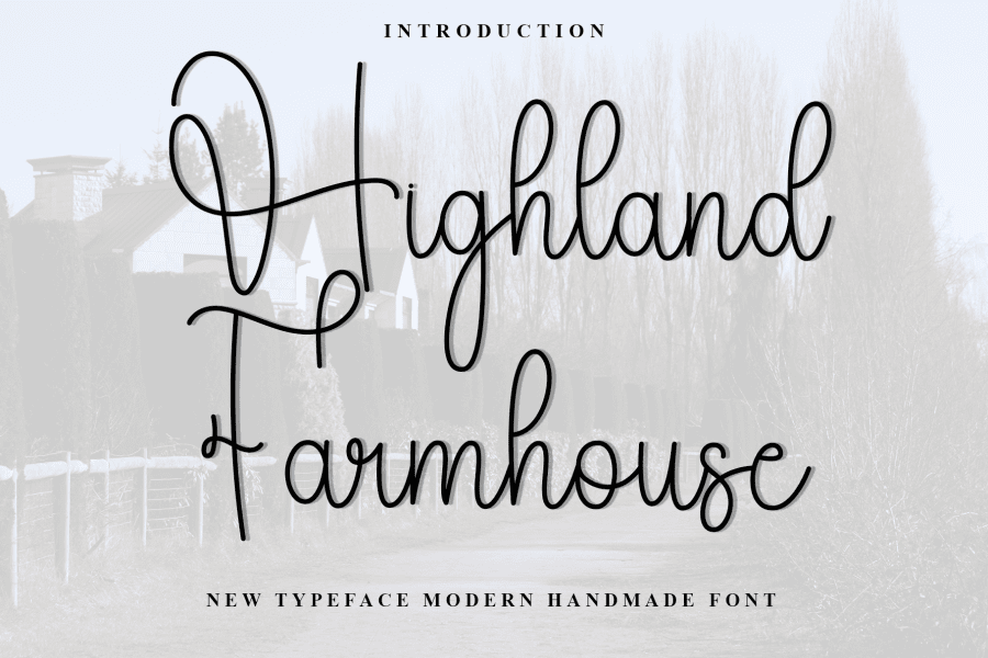 Highland Farmhouse Font · 1001 Fonts