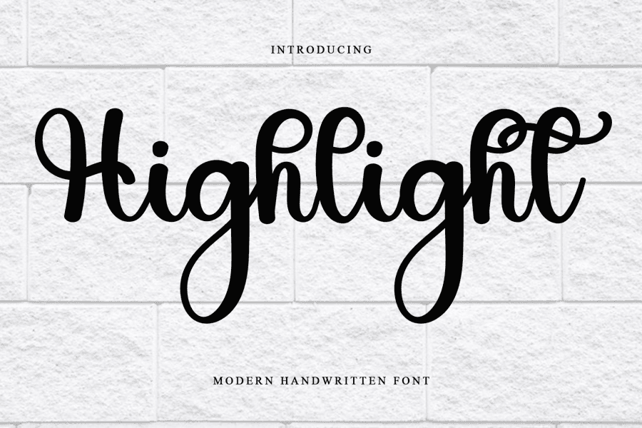 Highlight Font · 1001 Fonts