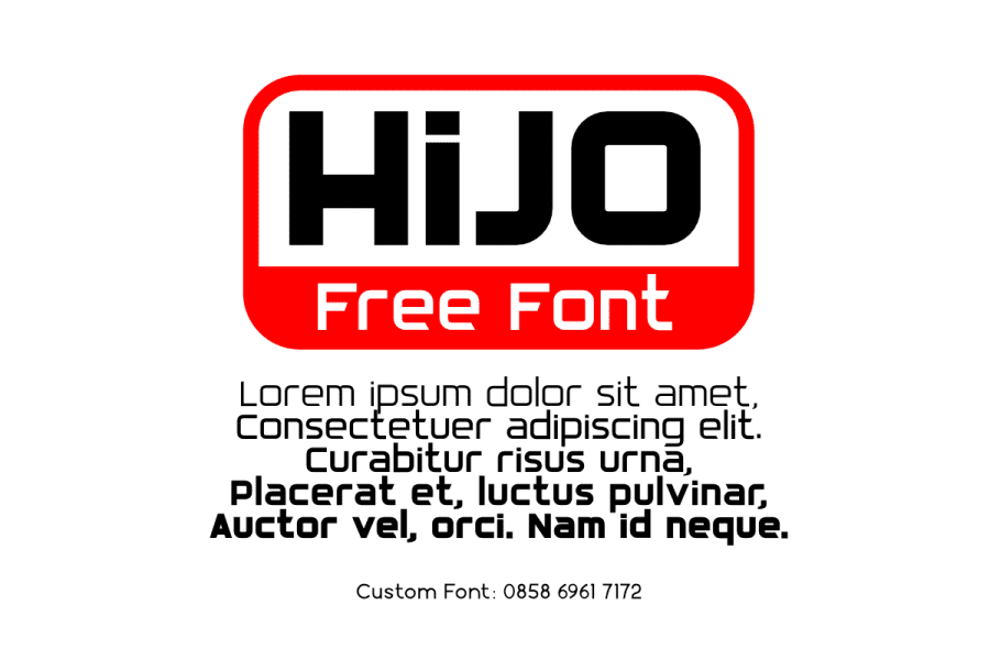 HiJO Font Family · 1001 Fonts