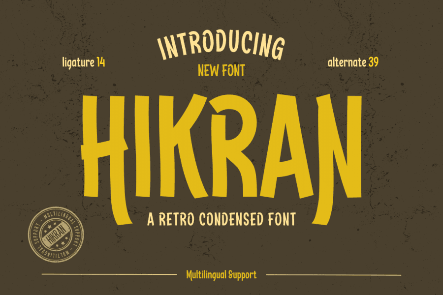 HIKRAN trial Font · 1001 Fonts