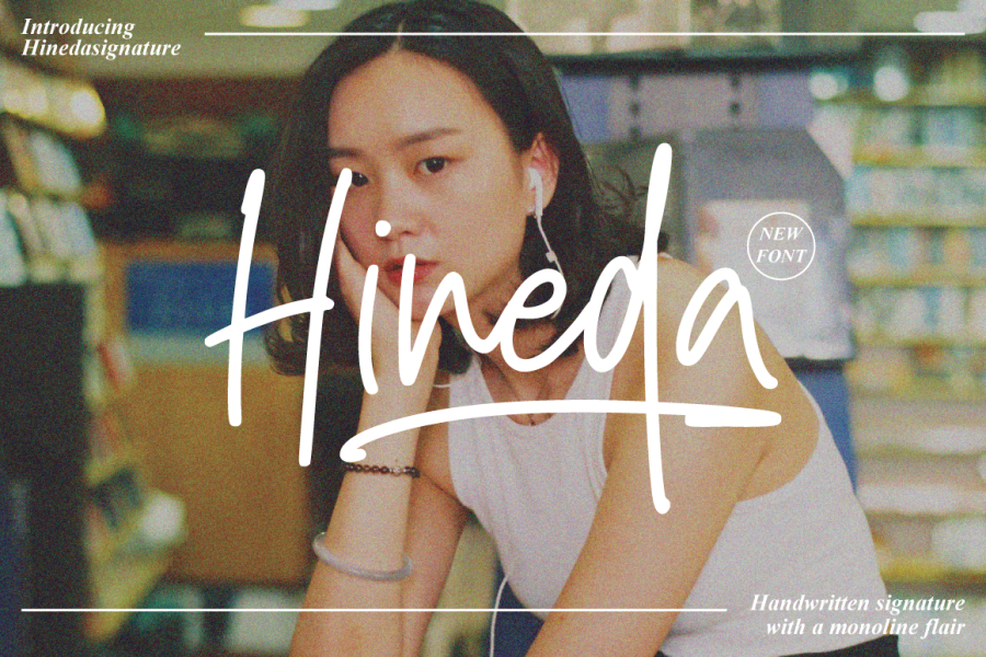 Hineda Signature Font · 1001 Fonts
