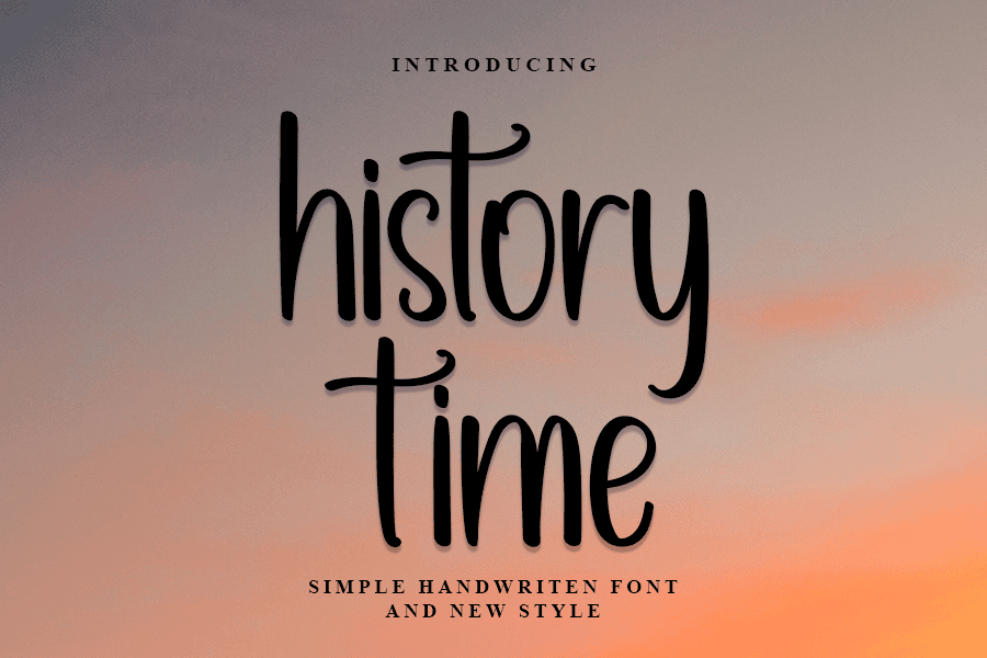 History Time Font · 1001 Fonts