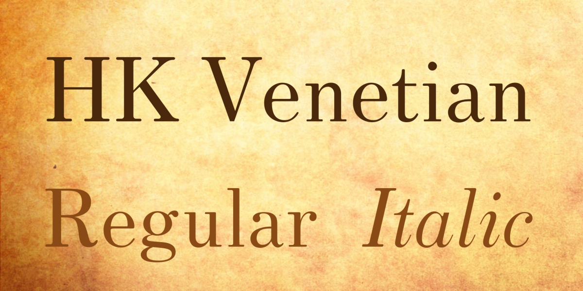 HK Venetian Font Family · 1001 Fonts