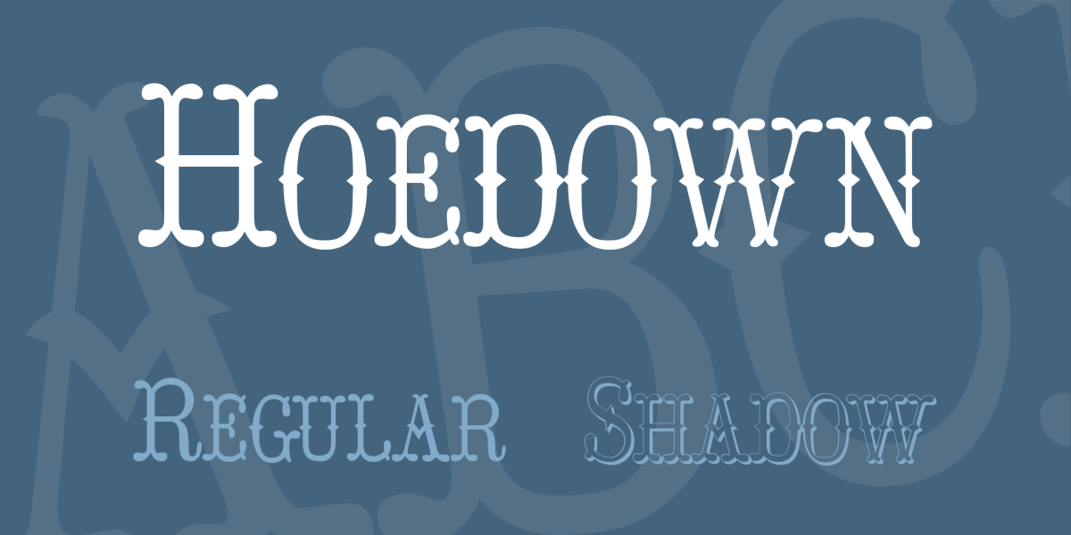 Hoedown Font Family · 1001 Fonts