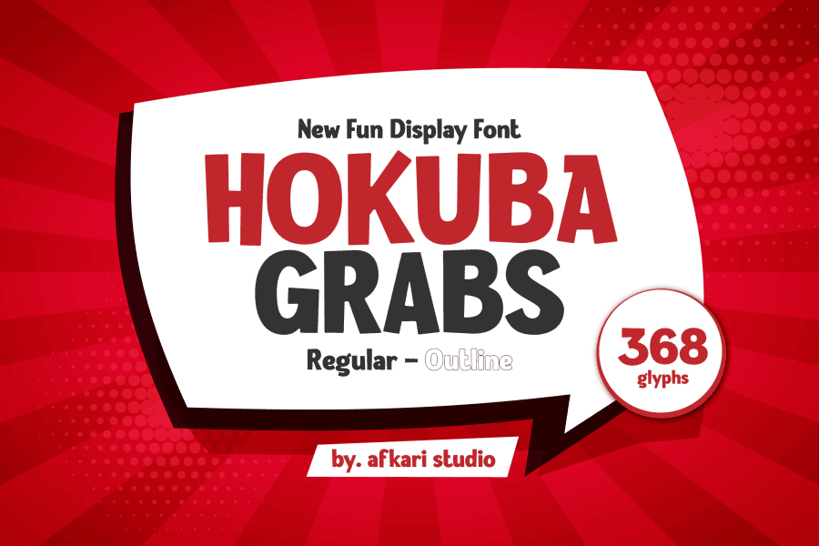 Hokuba Grabs Font Family · 1001 Fonts
