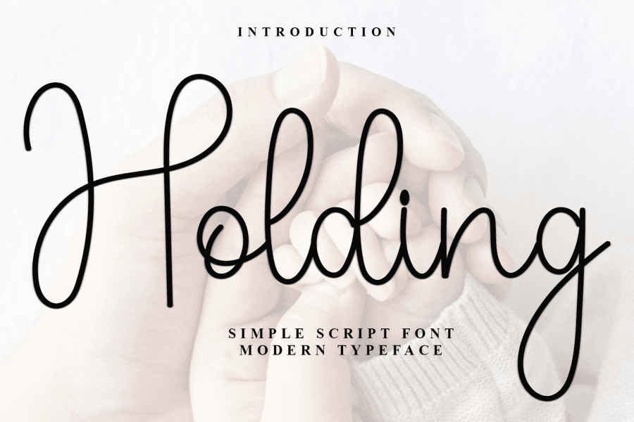 Holding Hands Font · 1001 Fonts