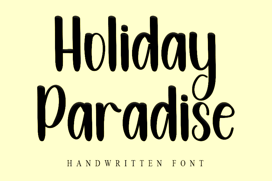 Holiday Paradise Font · 1001 Fonts