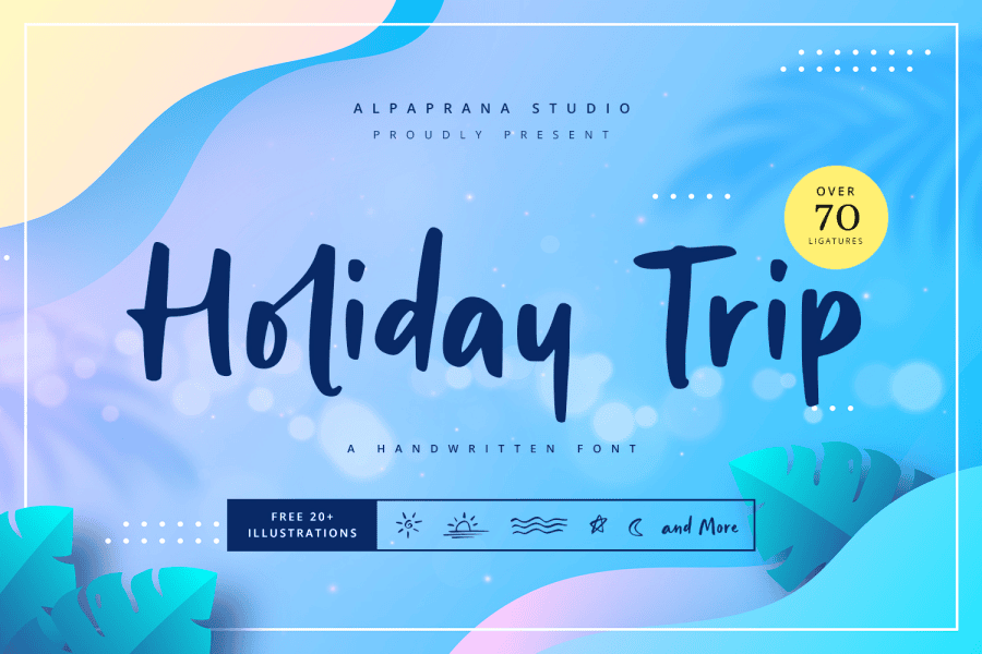 Holiday Trip Font · 1001 Fonts