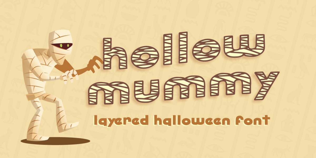 hollow mummy Font Family · 1001 Fonts