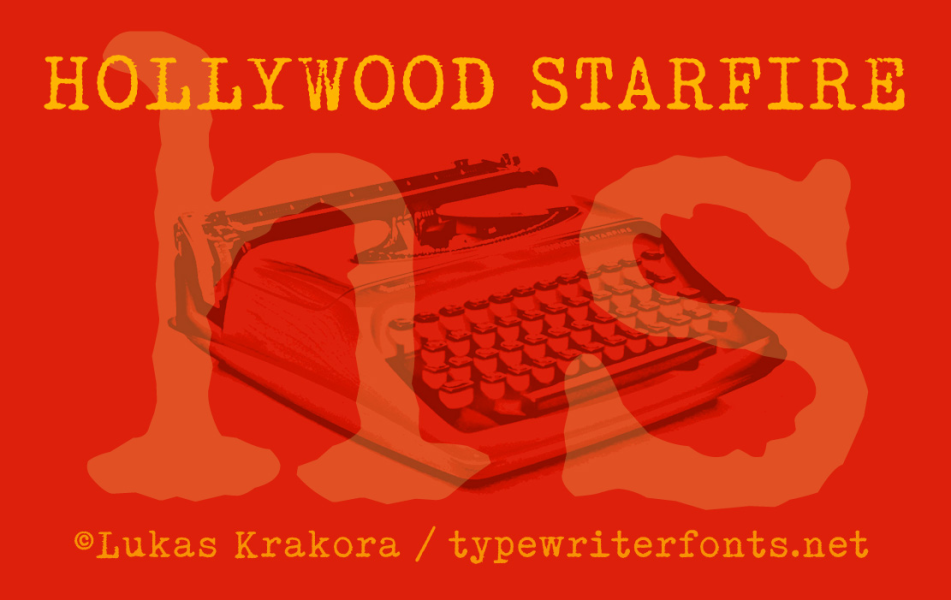 HOLLYWOOD STARFIRE Font · 1001 Fonts