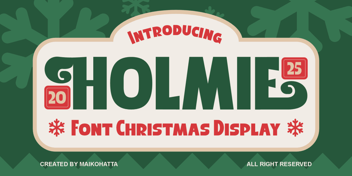 HOLMIE Font · 1001 Fonts