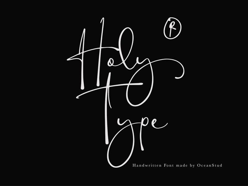 Holy Type Font · 1001 Fonts