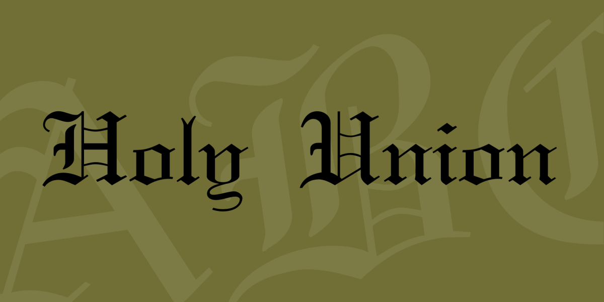 Holy Union Font · 1001 Fonts