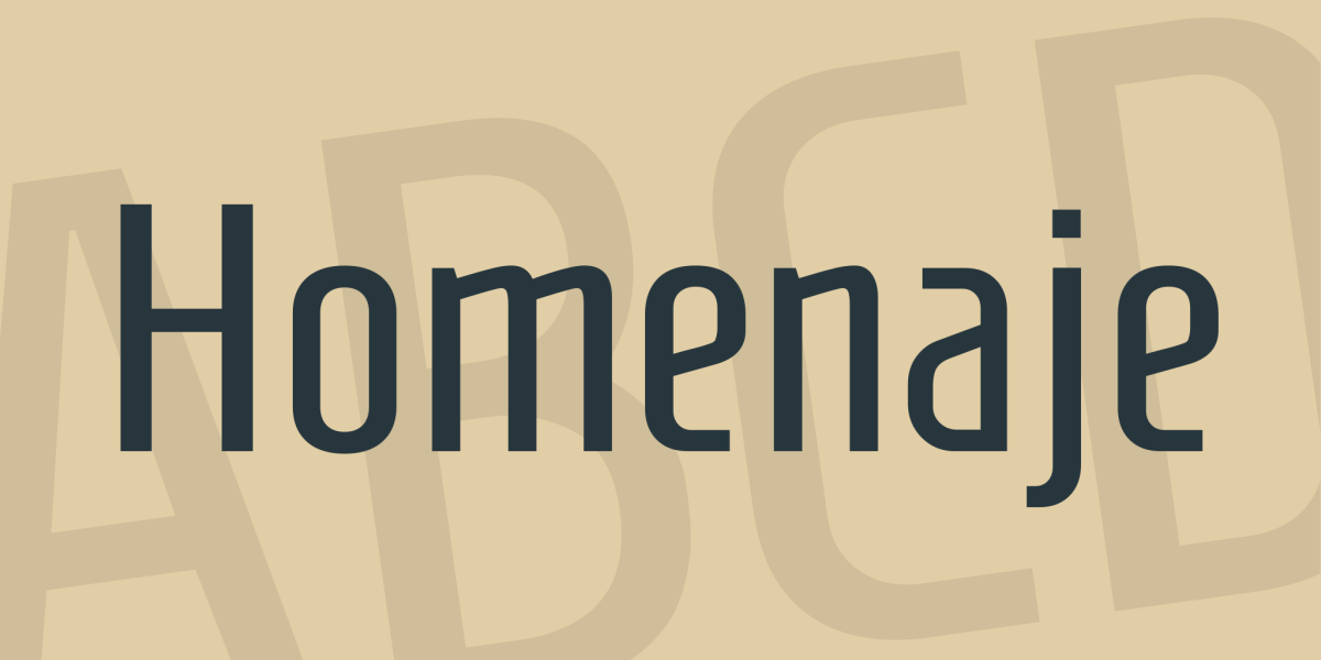 Homenaje Font · 1001 Fonts