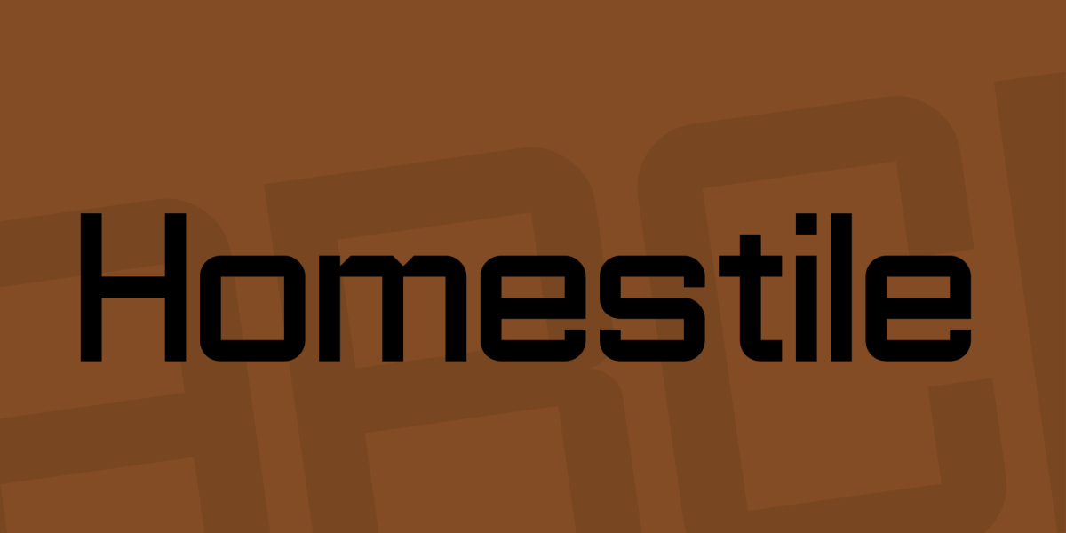 Homestile Font · 1001 Fonts
