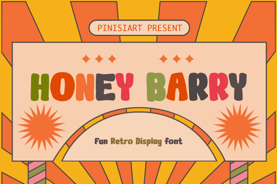 Honey Barry Font · 1001 Fonts