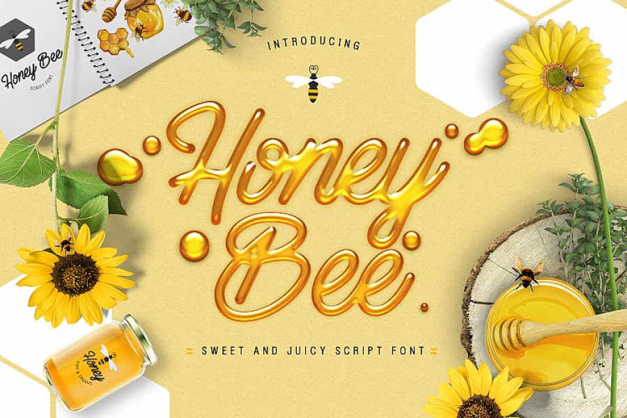 1 Free Bee, Mixed Case, Rounded Font · 1001 Fonts