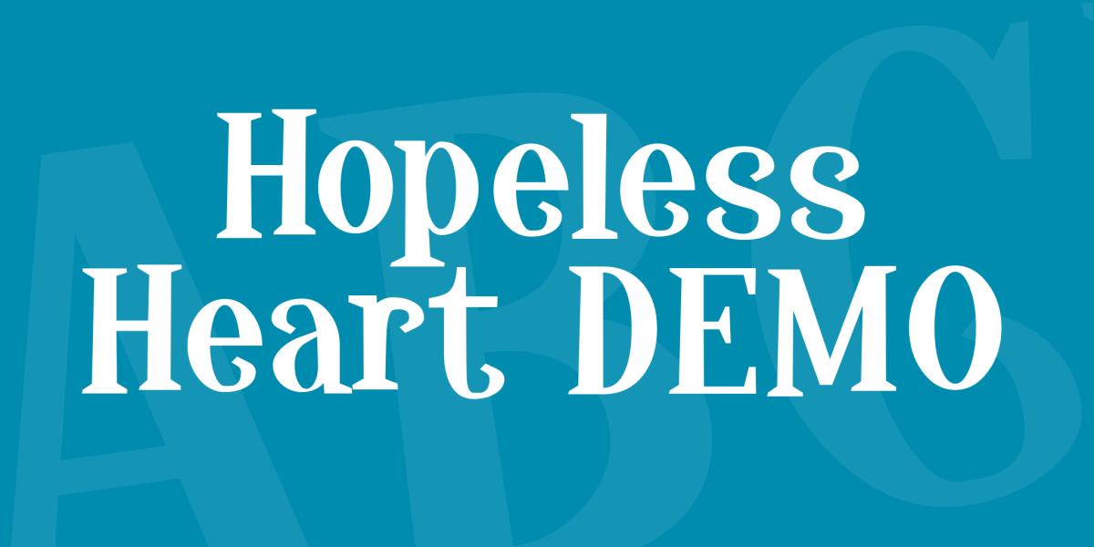 Hopeless Heart DEMO Font · 1001 Fonts