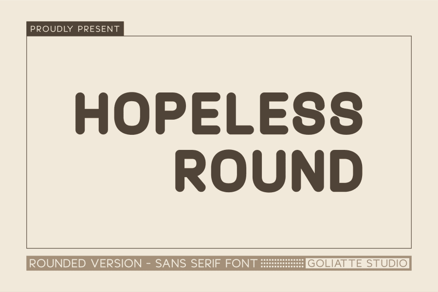 Hopeless Round Font · 1001 Fonts