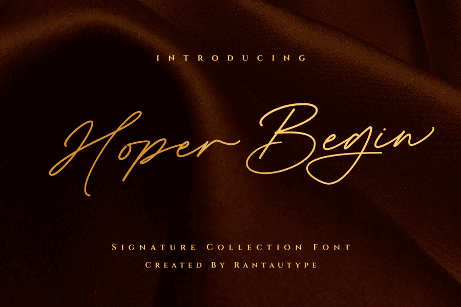 Hoper Begin Font · 1001 Fonts