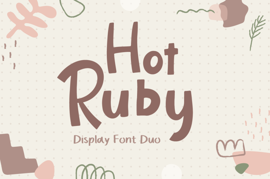 Hot Ruby Font Family · 1001 Fonts