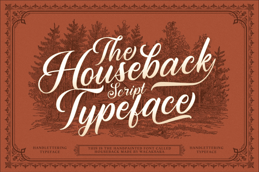 Houseback Font · 1001 Fonts
