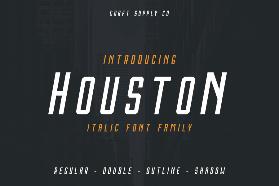 Houston Italic Font · 1001 Fonts