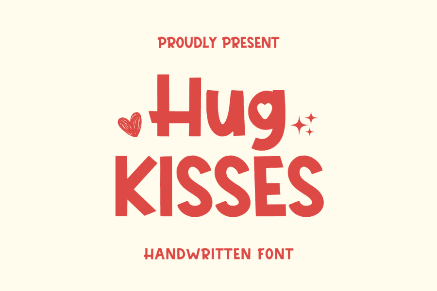 Hug Kisses Font · 1001 Fonts
