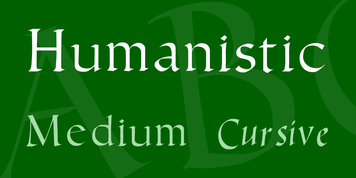 Humanistic Font Family · 1001 Fonts