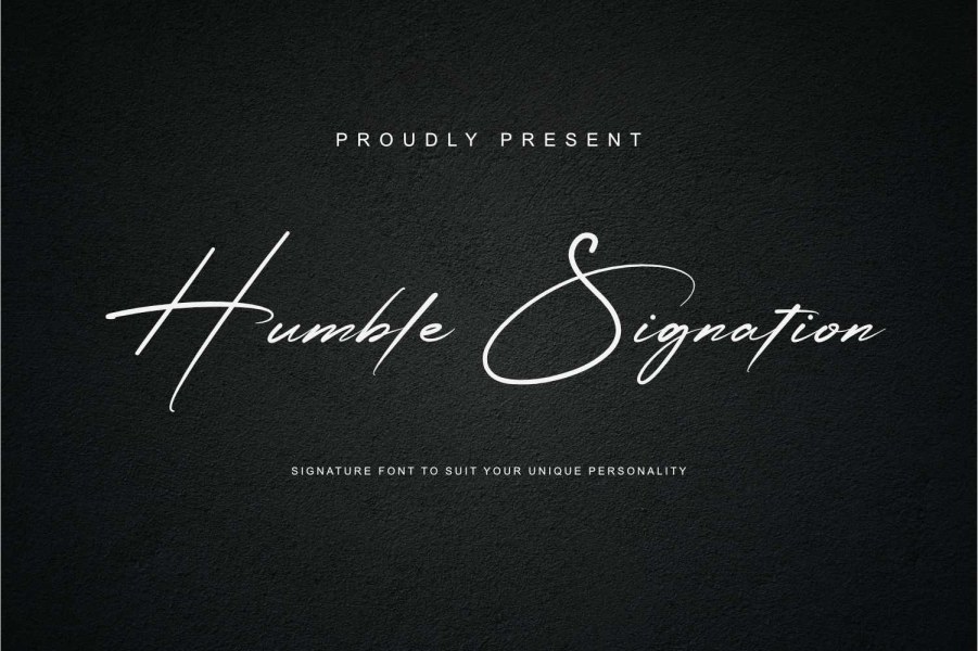 Humble Signation Font · 1001 Fonts