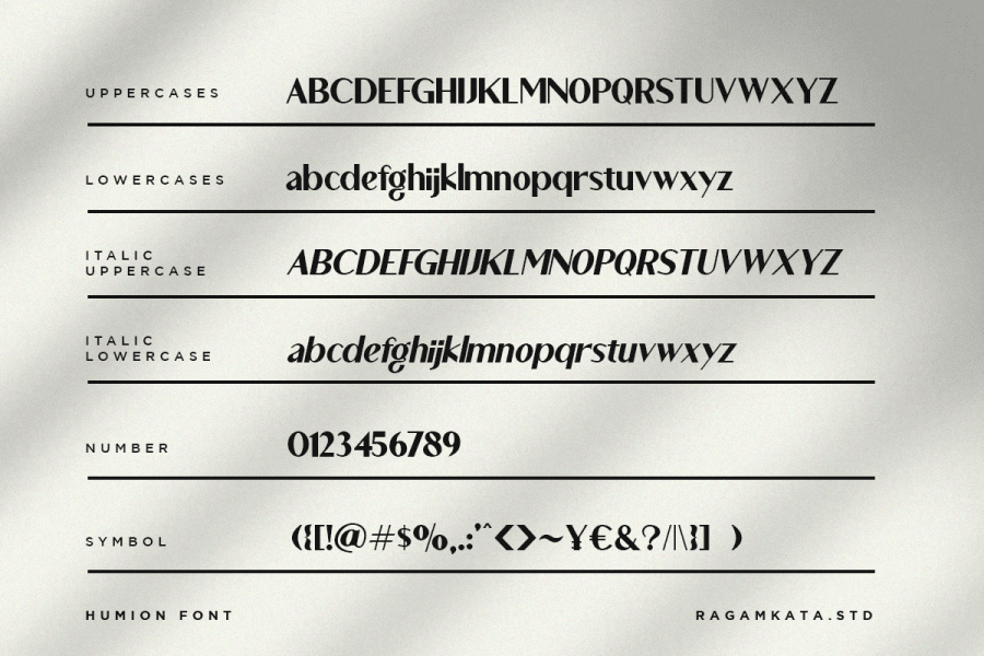 Humion DEMO Font · 1001 Fonts