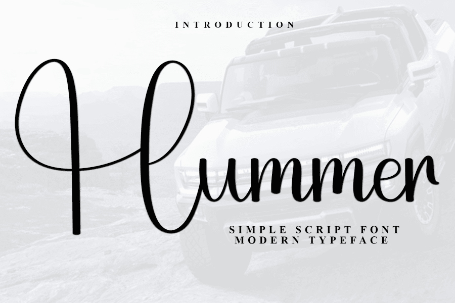 Hummer Balenci Font · 1001 Fonts