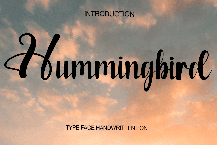 Hummingbird Font · 1001 Fonts