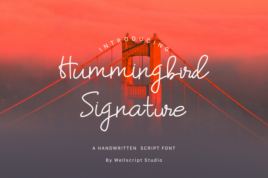 Hummingbird-Regular Font · 1001 Fonts