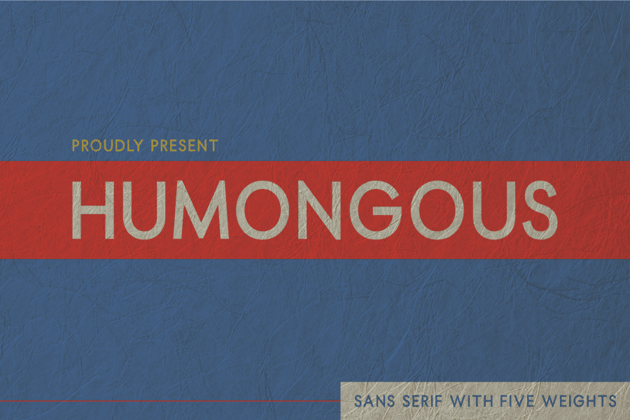 Humongous Font Family · 1001 Fonts