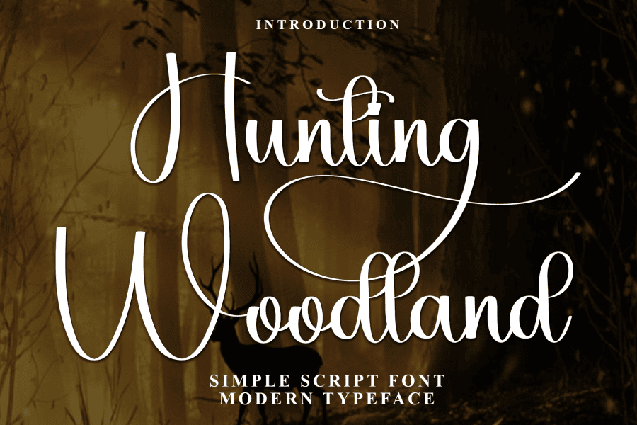 Hunting Woodland Font · 1001 Fonts