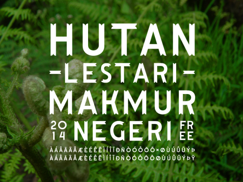 Hutan Lestari Font · 1001 Fonts