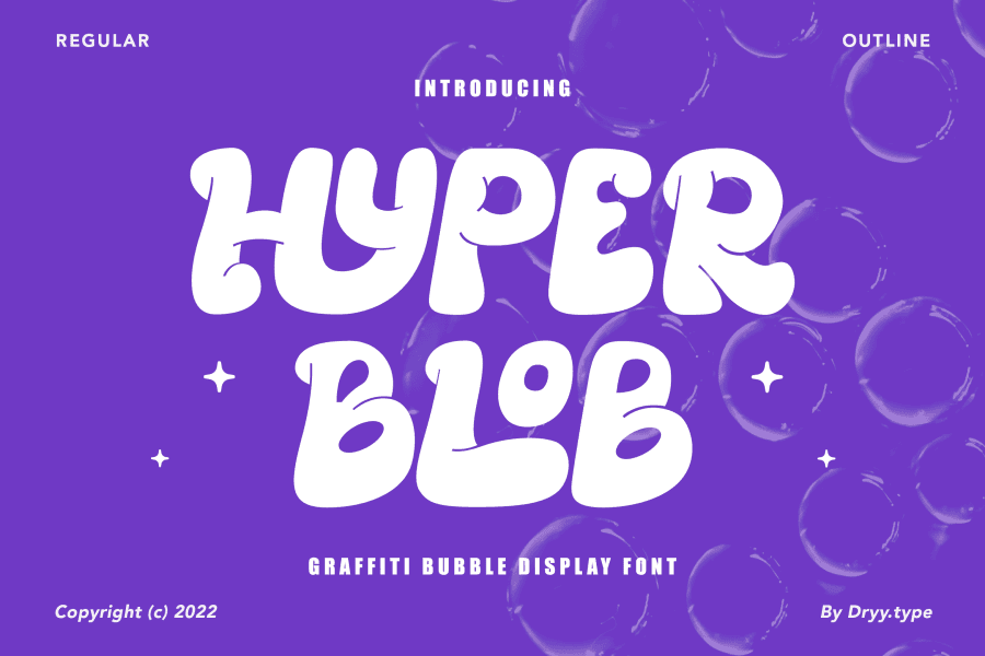 Hyper Blob Font Family · 1001 Fonts