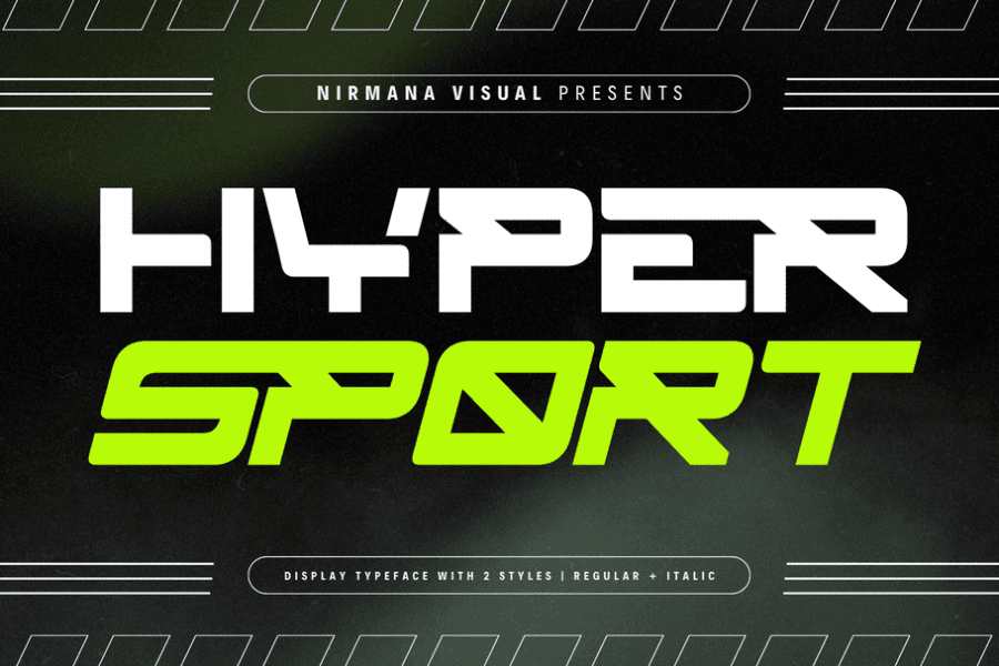 Hyper Sport Demo Font · 1001 Fonts