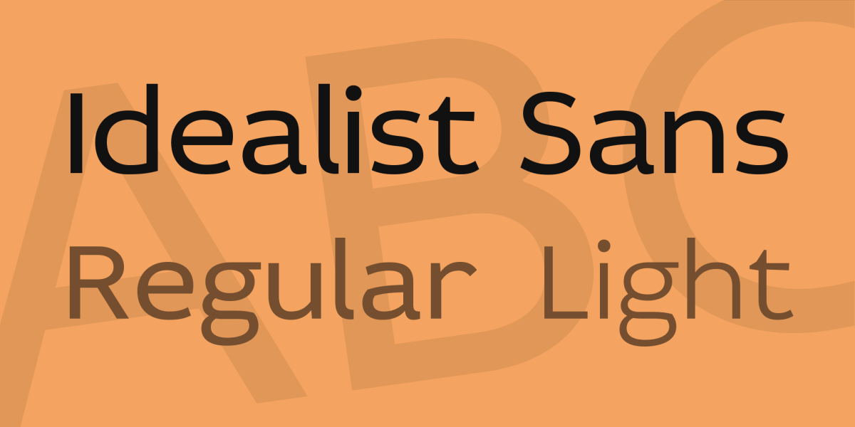 Idealist Sans Font Family · 1001 Fonts