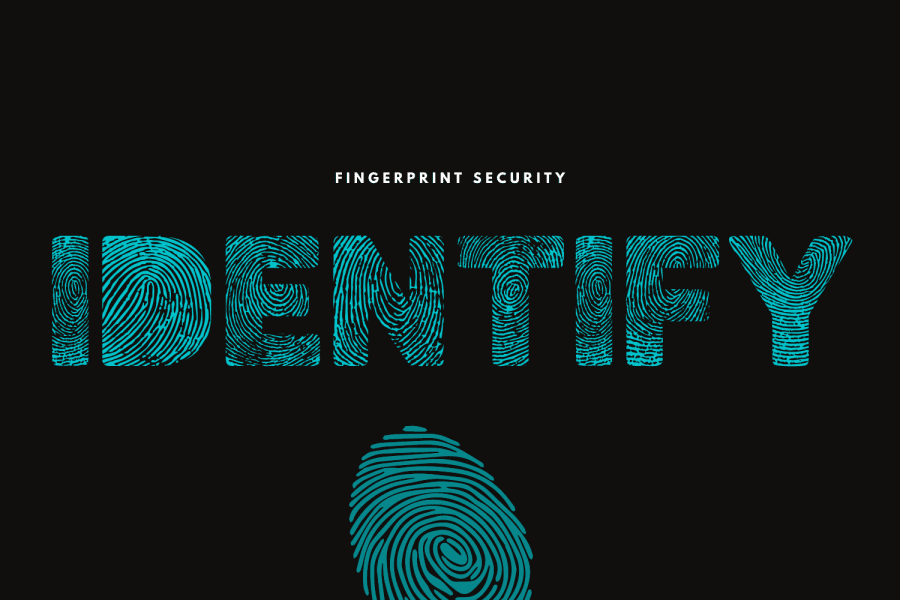 Fingerprint Font Fingerprint New Year's Silhouette Our Kid Things