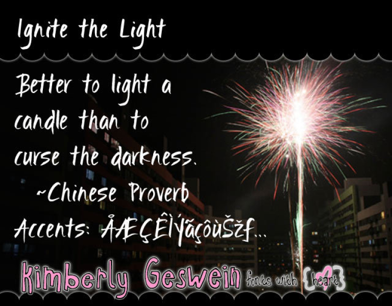 Ignite the Light Font · 1001 Fonts