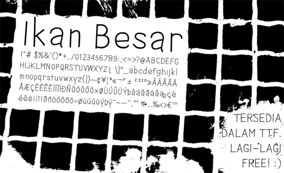 Ikan Besar Font · 1001 Fonts