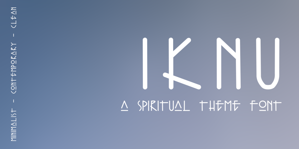 Iknu Font · 1001 Fonts