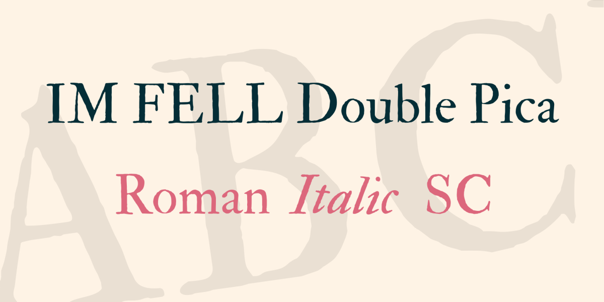 IM FELL Double Pica Font Family · 1001 Fonts